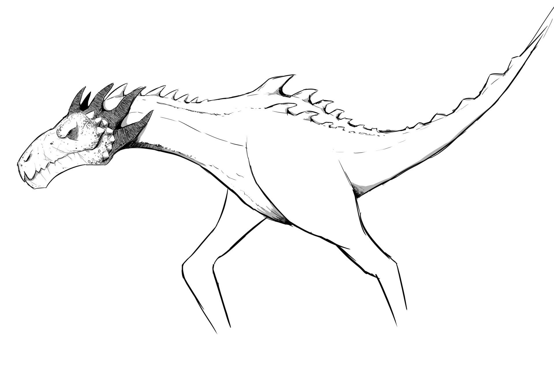 ArtStation - Wyvern rough sketch