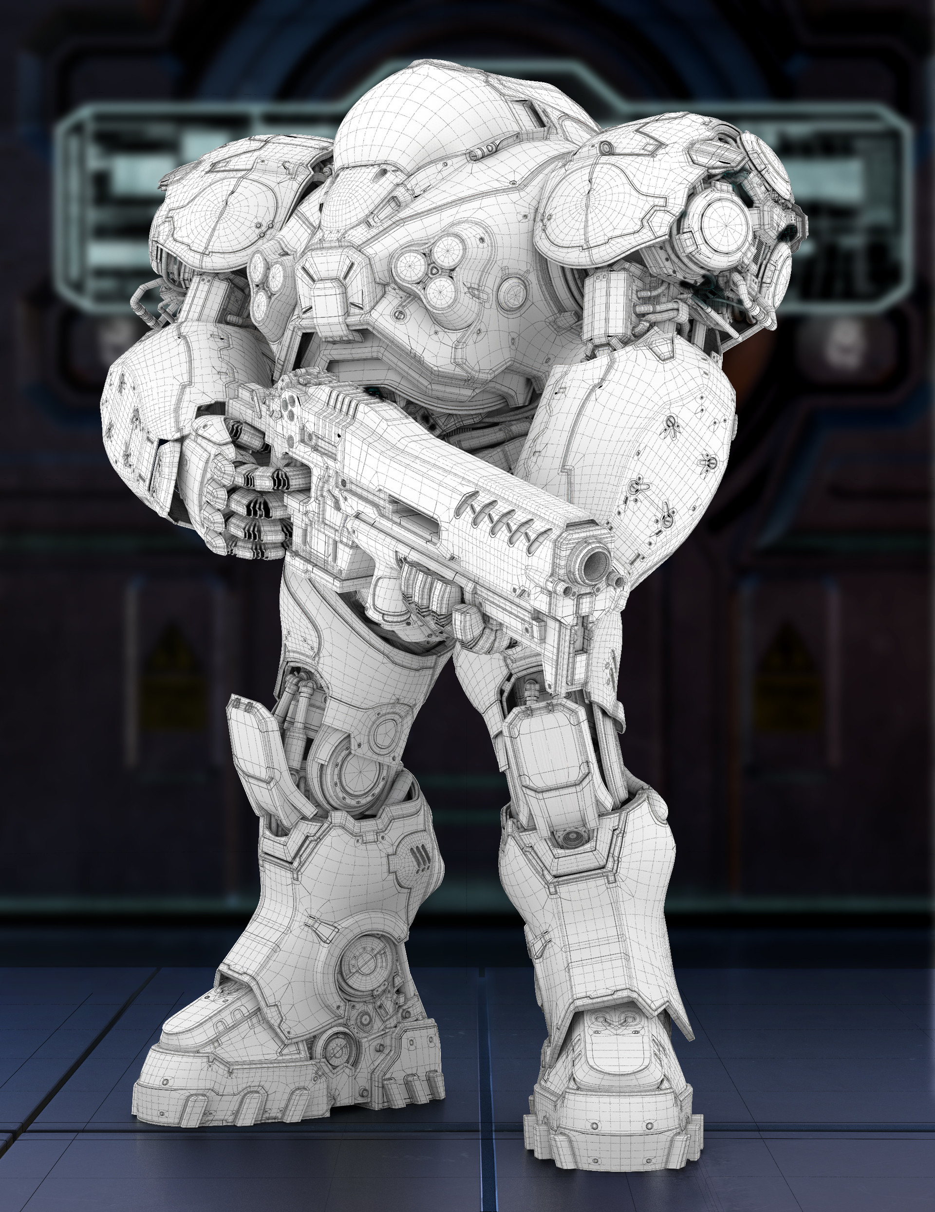 Alessandro Manzani - Umojan Guard unit, StarCraft 2 fanart