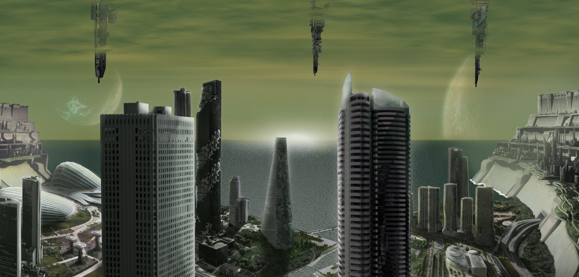 ArtStation - Dystopic future city - Killzone inspired