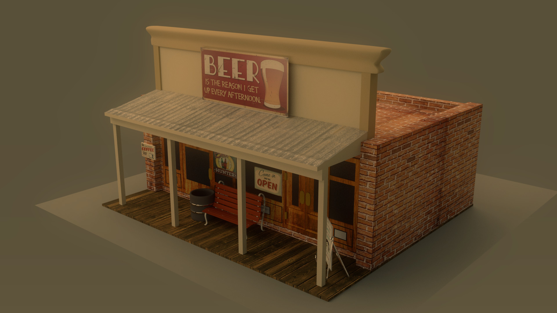 ArtStation - Retro Bar