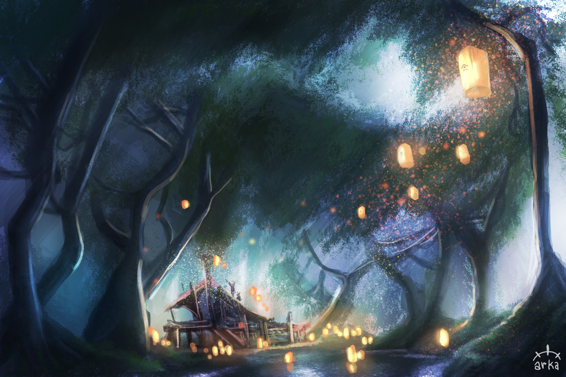 ArtStation - Swamp Lightshow