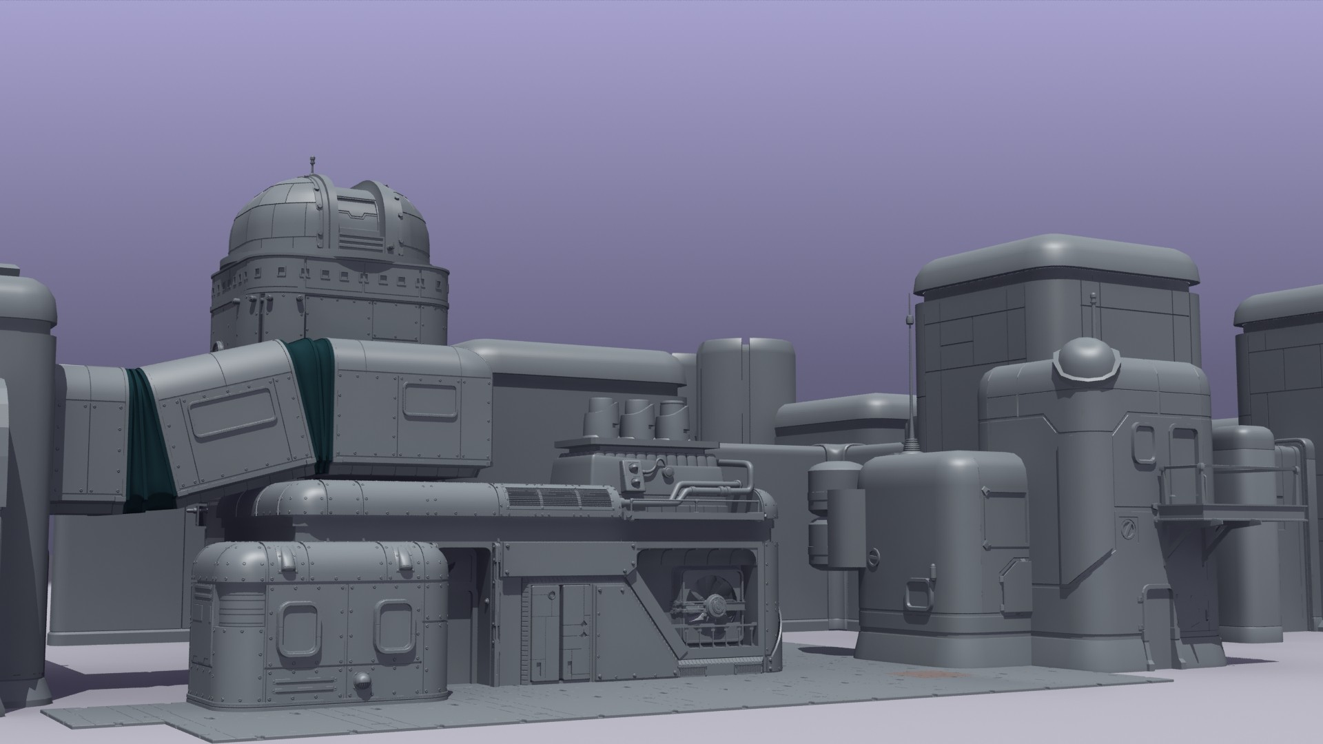 ArtStation - Modular SciFi Buildings