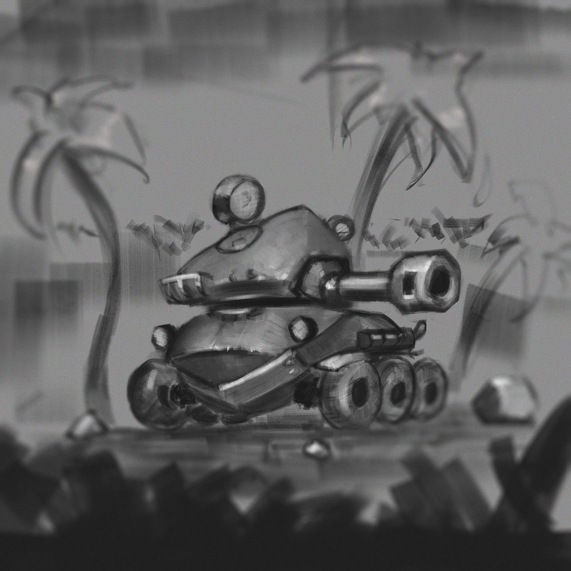 ArtStation - Tank_Sketch