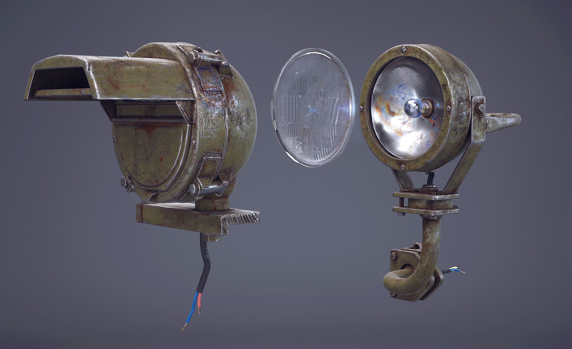 ArtStation - military vehicle headlight