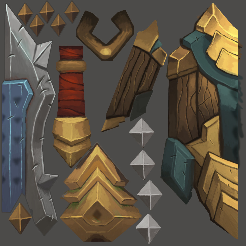 Skyler James - stylized sword and shield