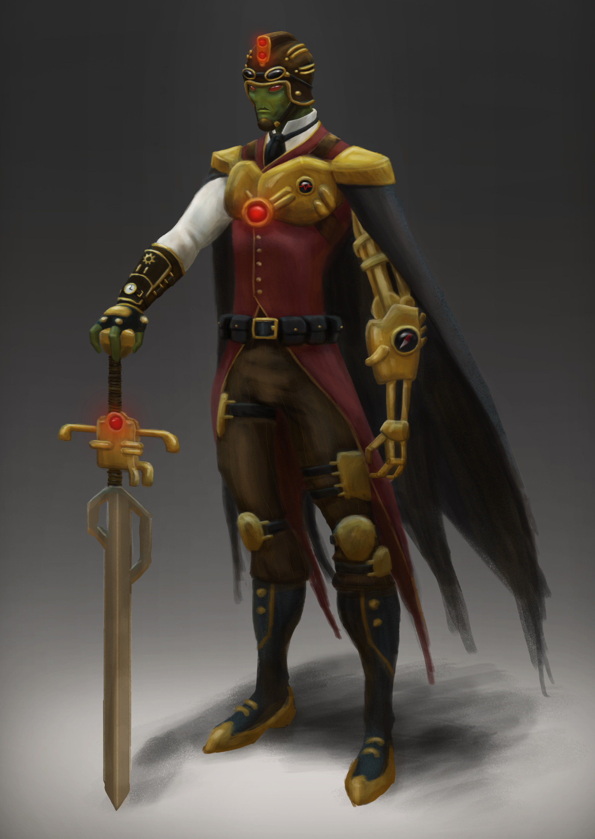 ArtStation - Alien Paladino Steampunk