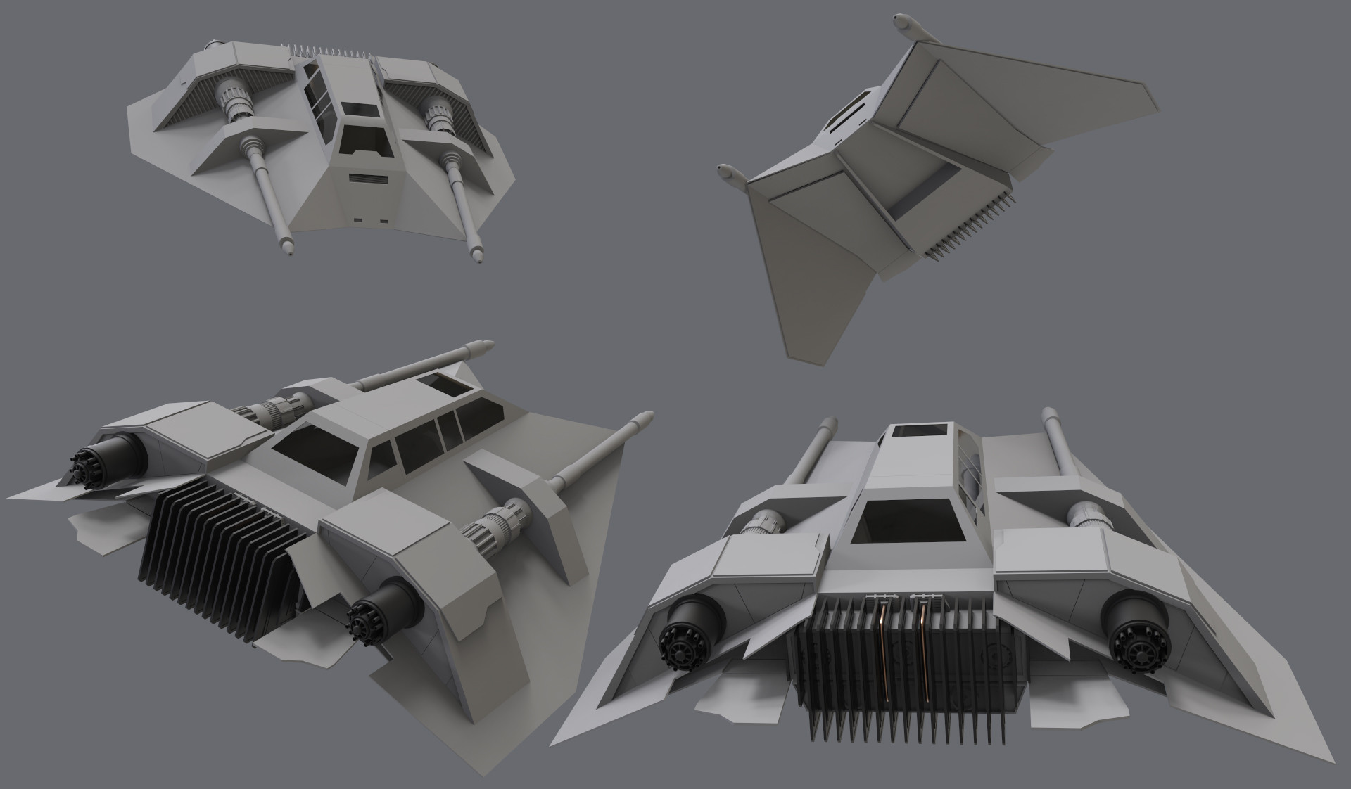 G Muxx - T-47 Snowspeeder WIP