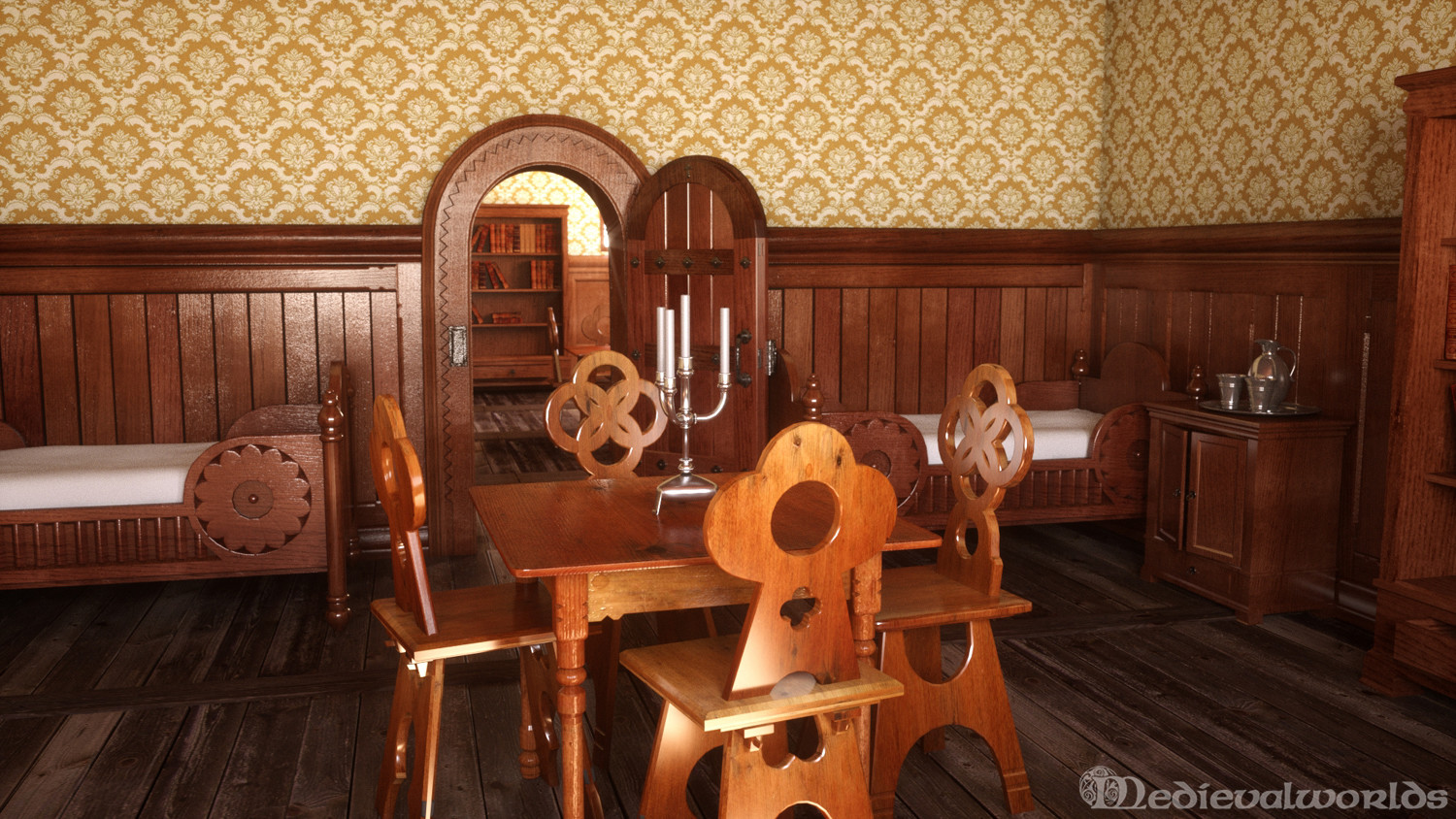 ArtStation - Neuschwanstein castle servantsroom