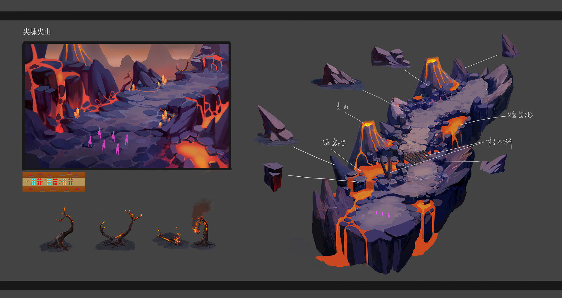 ArtStation - Undercity of Lava island