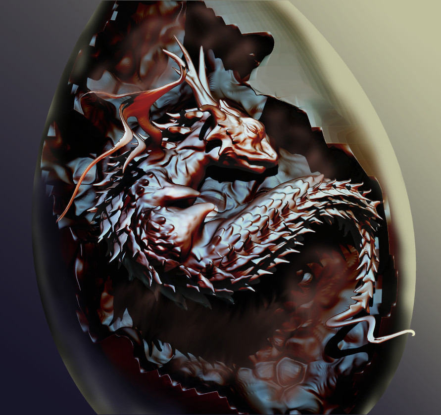 ArtStation - SleepingArmadiDragonBaby