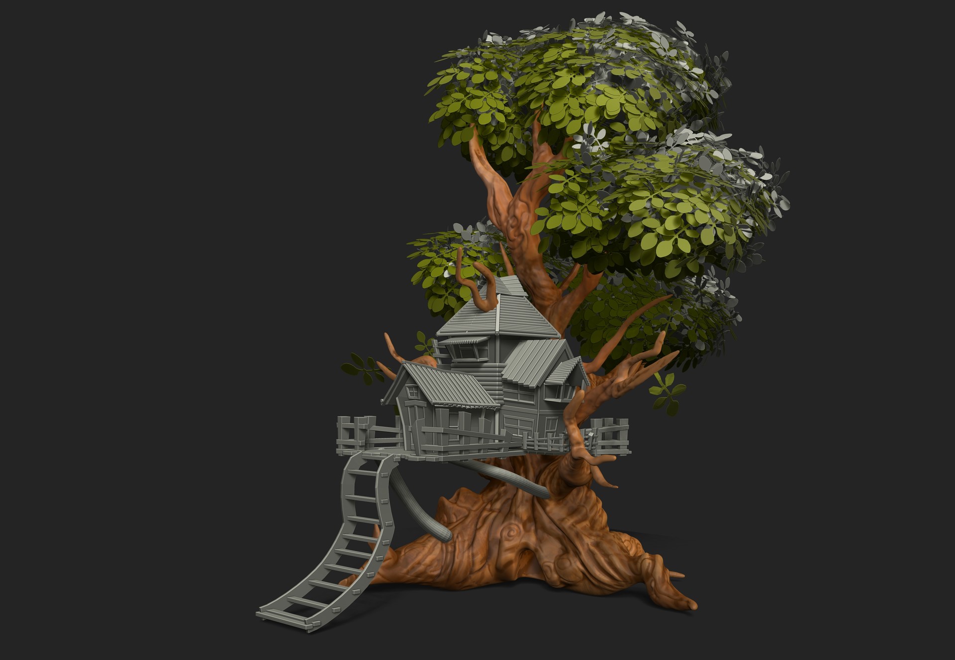 Stark stefen - 3D Treehouse Concept art / Participant of CGTrader Awards
