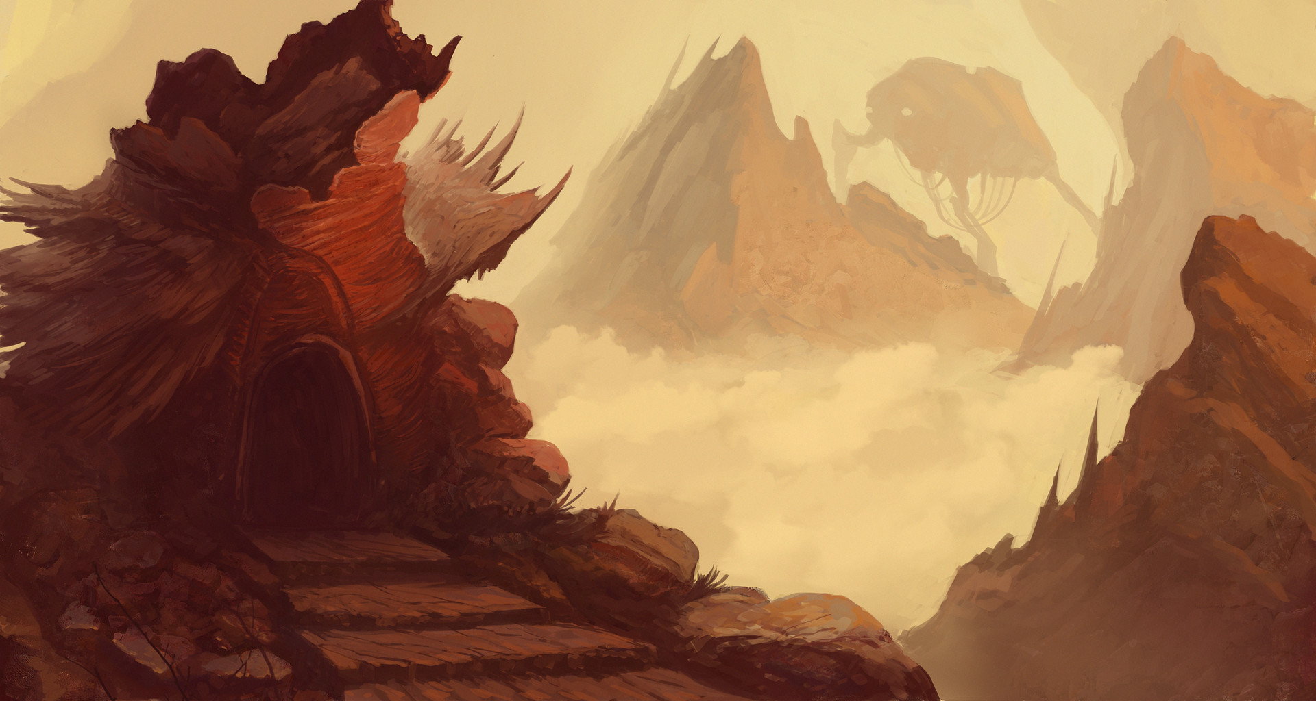 ArtStation - Creature from the Mountains