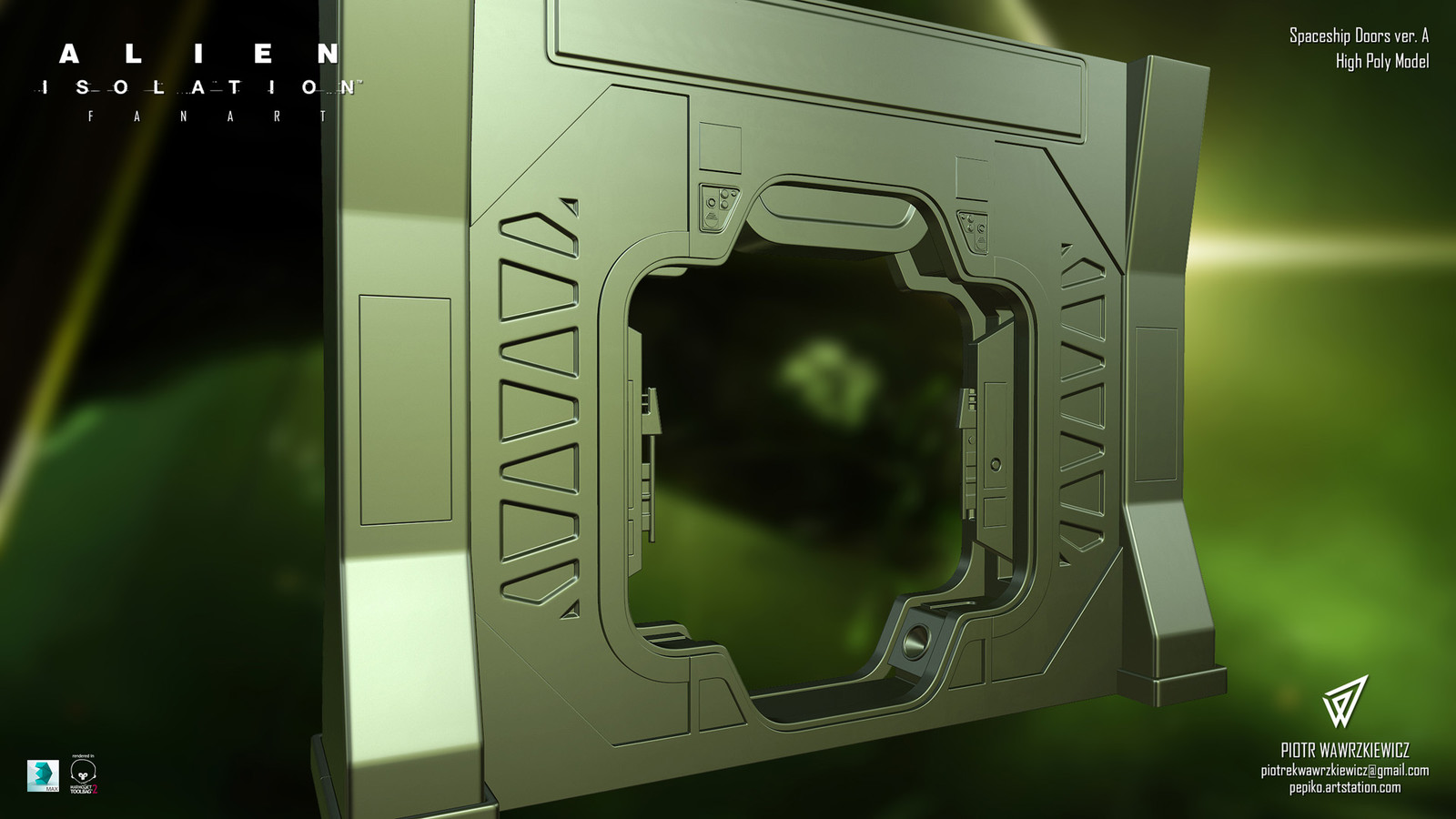 Piotr Wawrzkiewicz - Alien Isolation Props (Fanart)