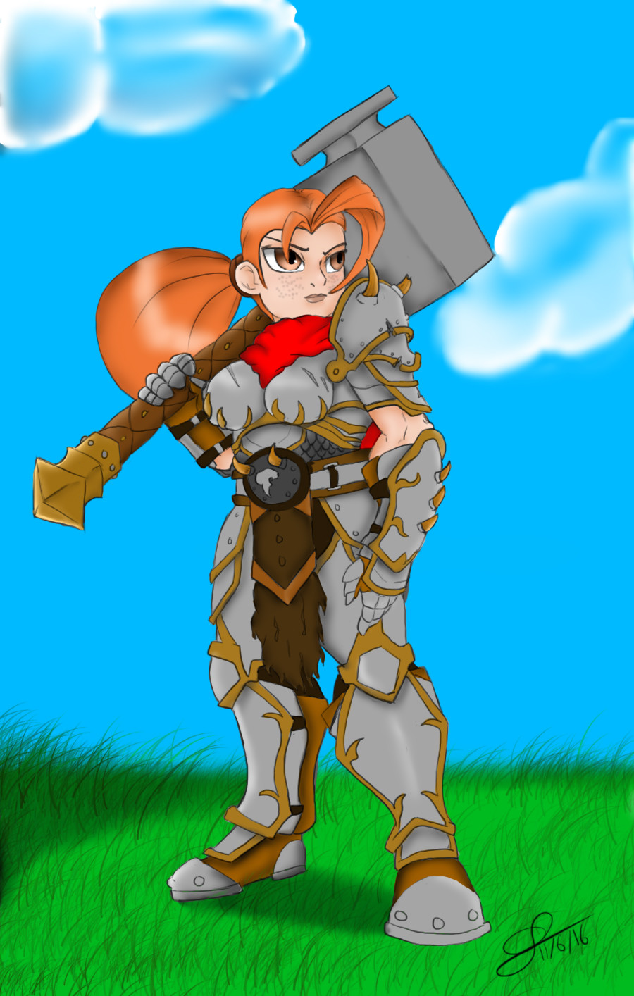 ArtStation - Dwarf Warrior