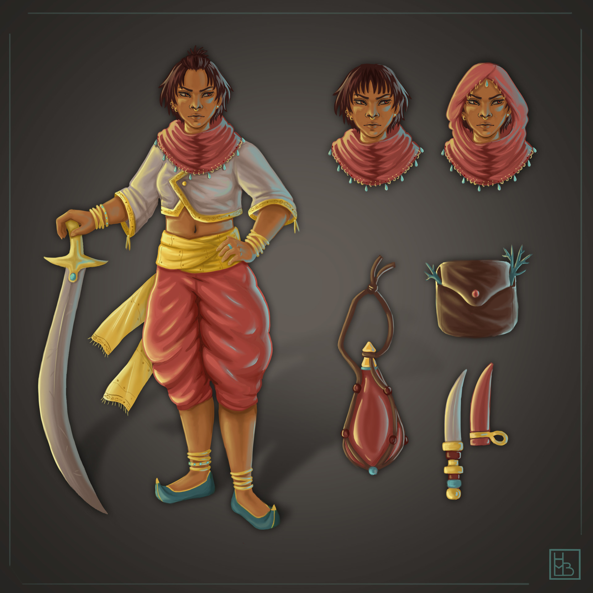 ArtStation - Aya Character Design/Assets