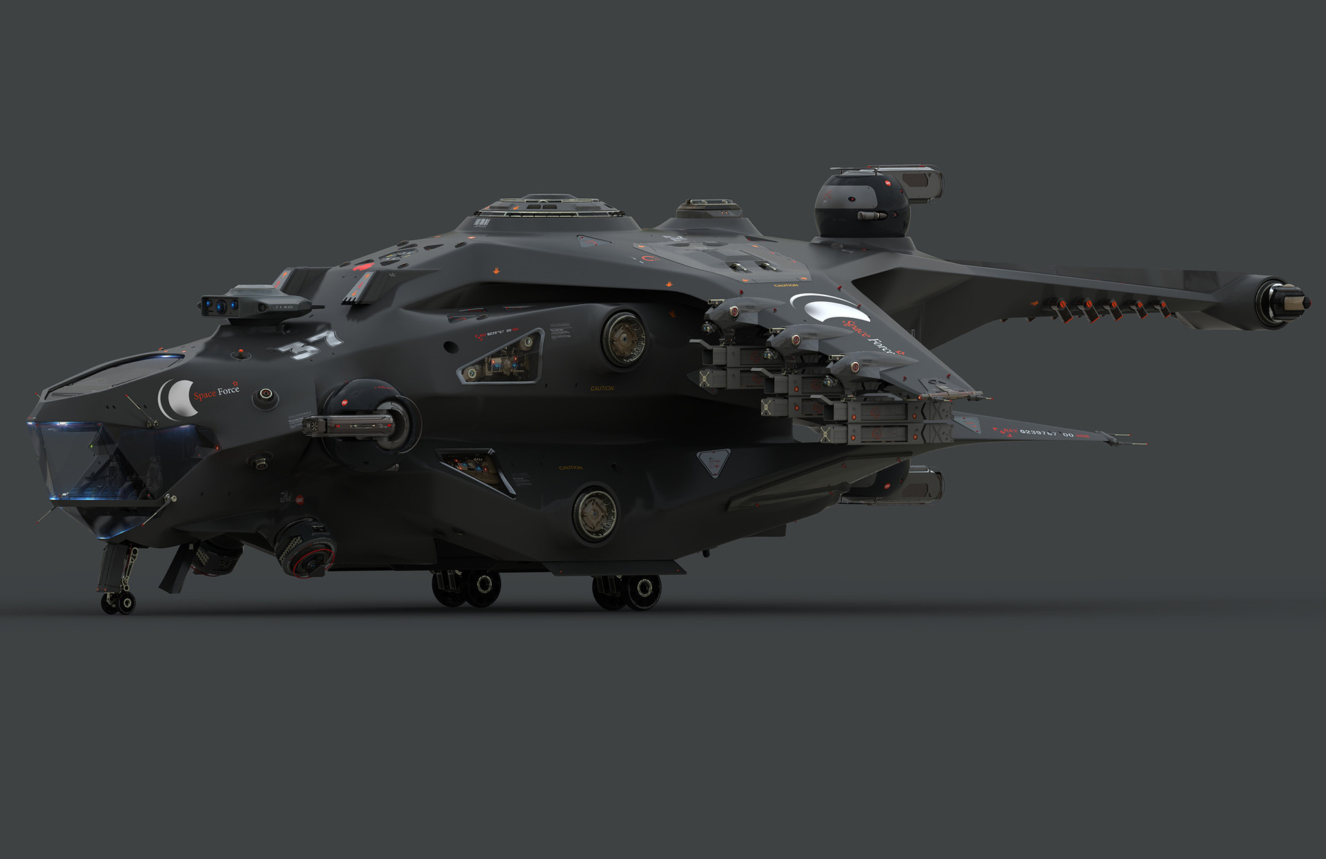 Oshanin Dmitriy - Heavy Fighter for Space Force