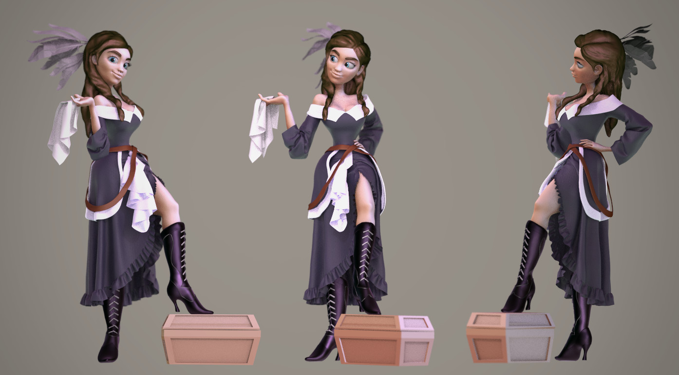 ArtStation - Saloon Girl