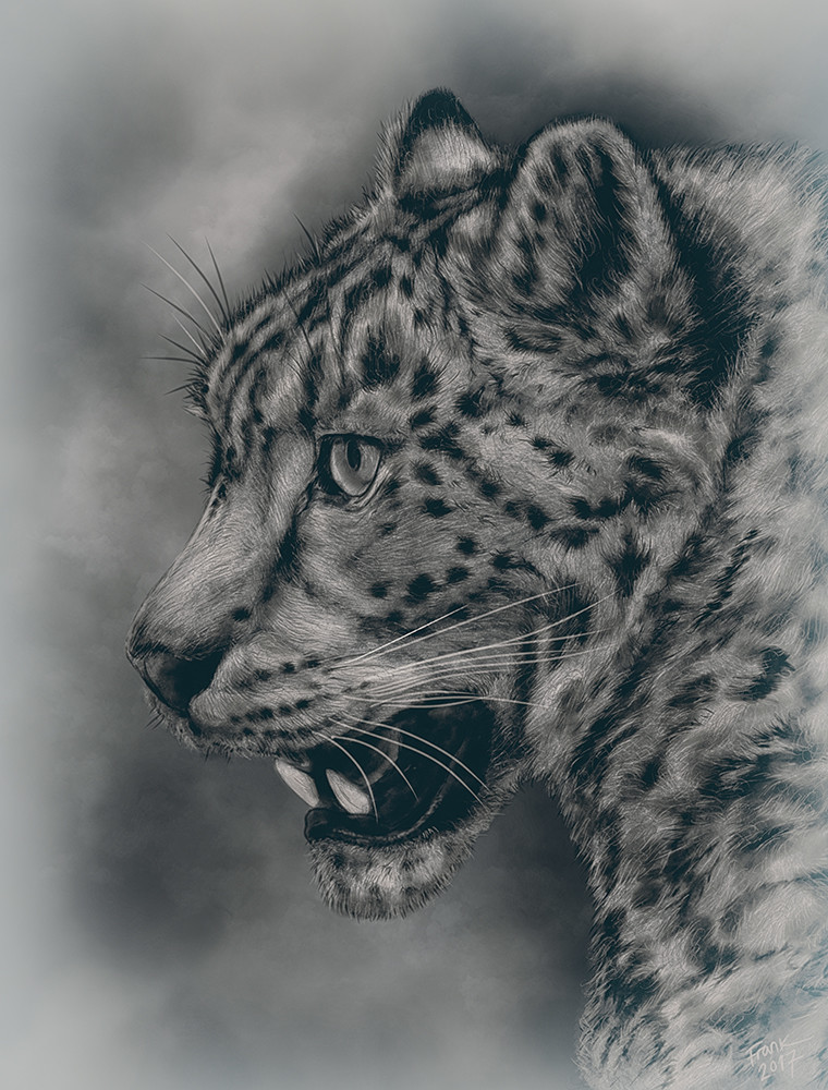 ArtStation - Snow leopard
