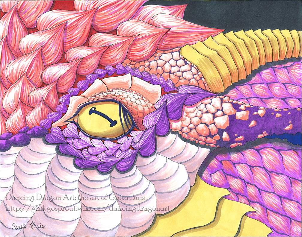 ArtStation - Pink and Purple Dragon Eye