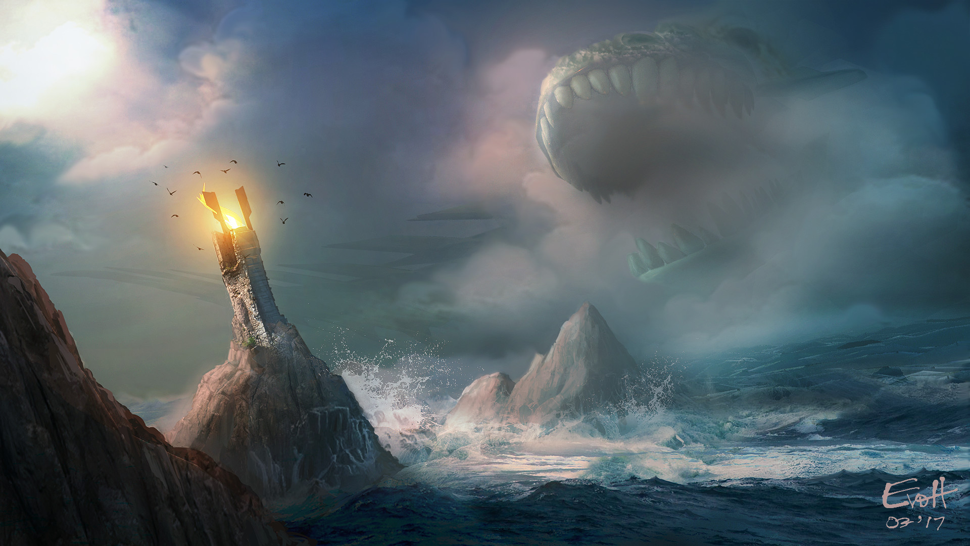 ArtStation - The lighthouse gathering