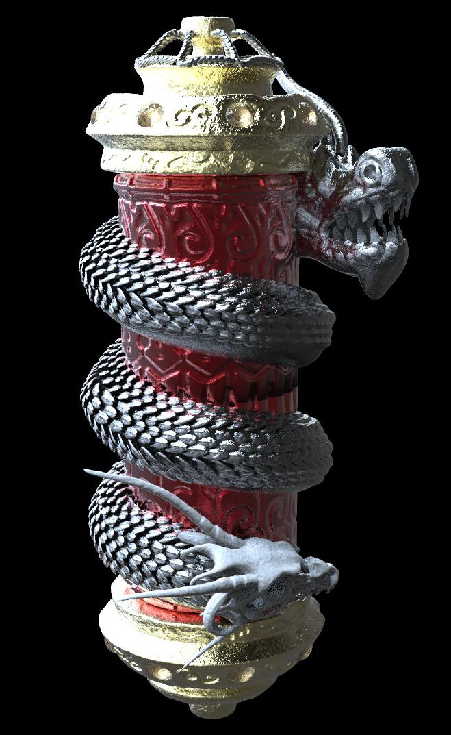 ArtStation - Dragon Scroll Practice #wip