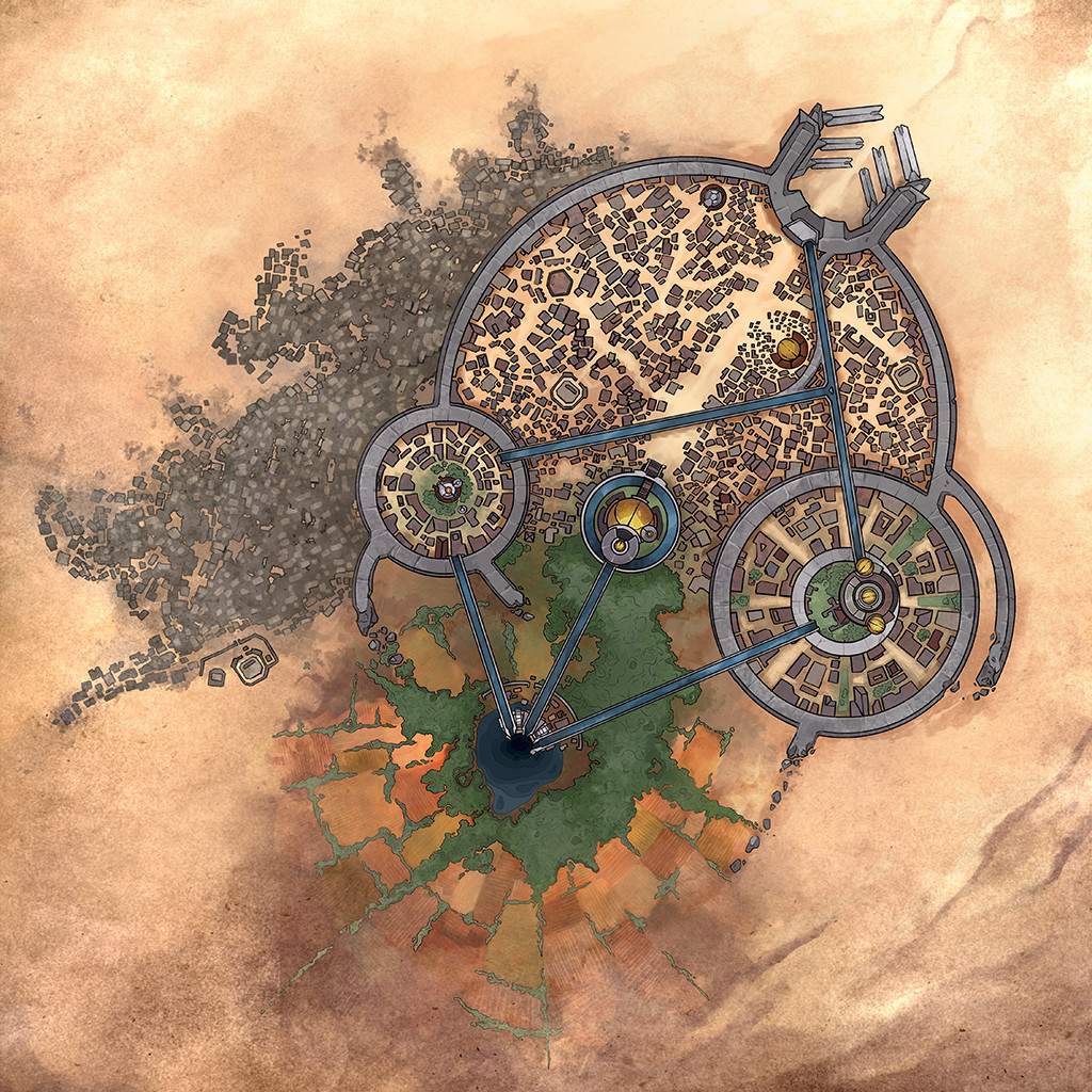 ArtStation - Everwell Rest -- Cityscape Cartography