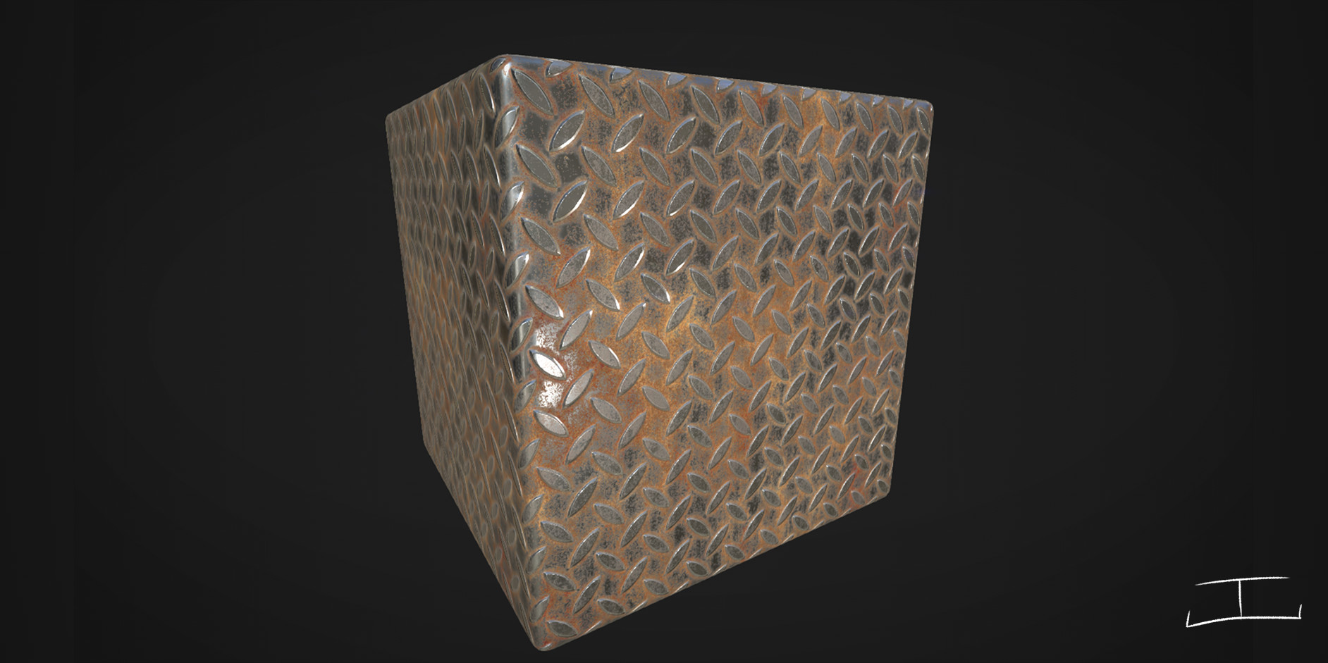 ArtStation - Rusty Hex Metal