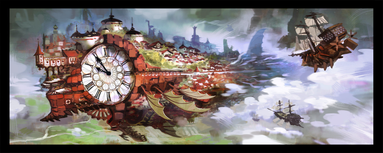 ArtStation - Some sort of floating island/ship/city/thing I guess :)