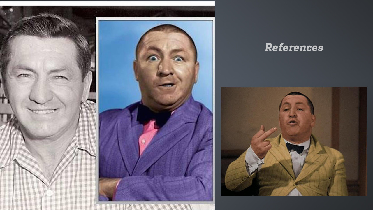 Curly Howard With Hair