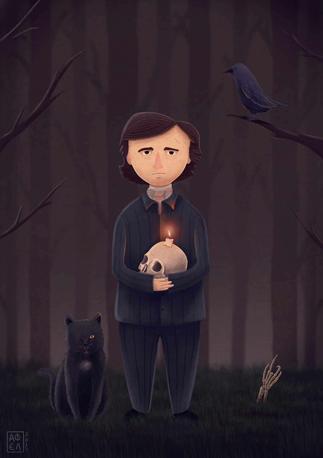 ArtStation - Edgar Allan Poe as a Kid