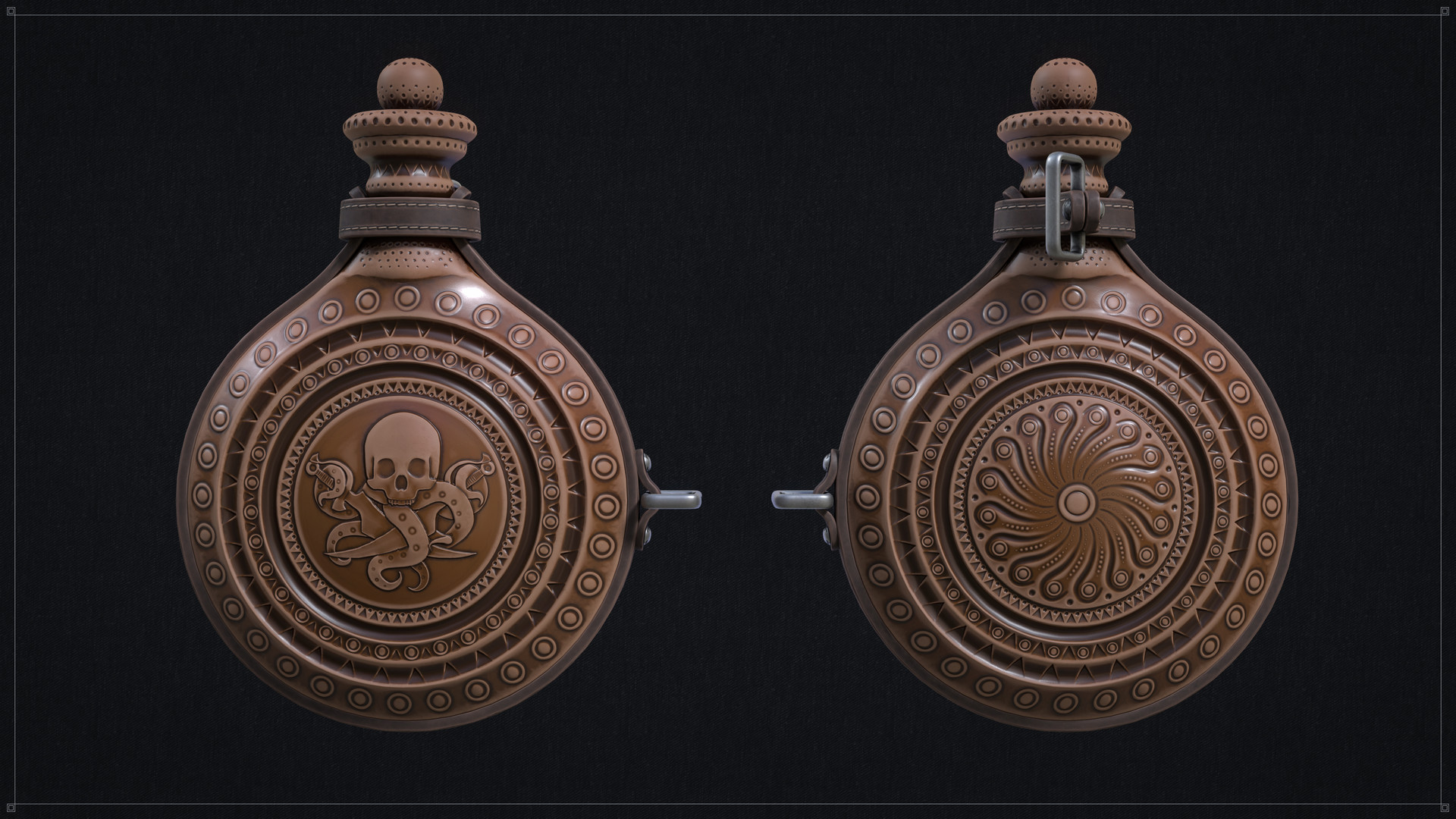 ArtStation - Pirate's flask