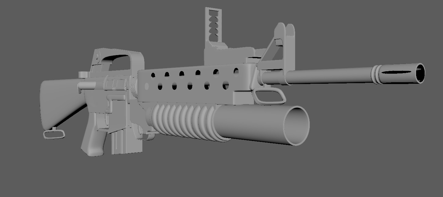 M16 M203 Grenade Launcher