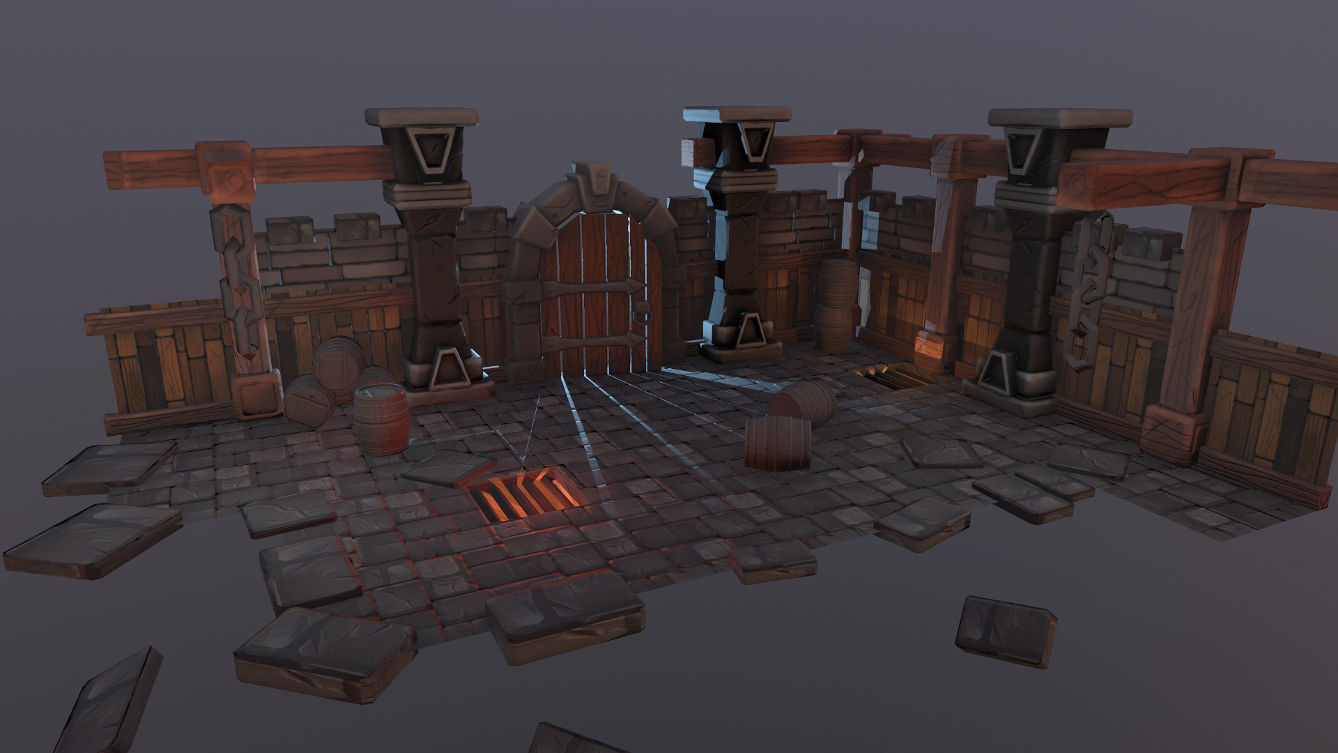 ArtStation - Stylized Environment - Dungeon