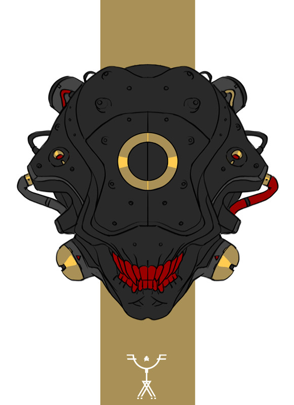 ArtStation - Black Helmet (GIF)