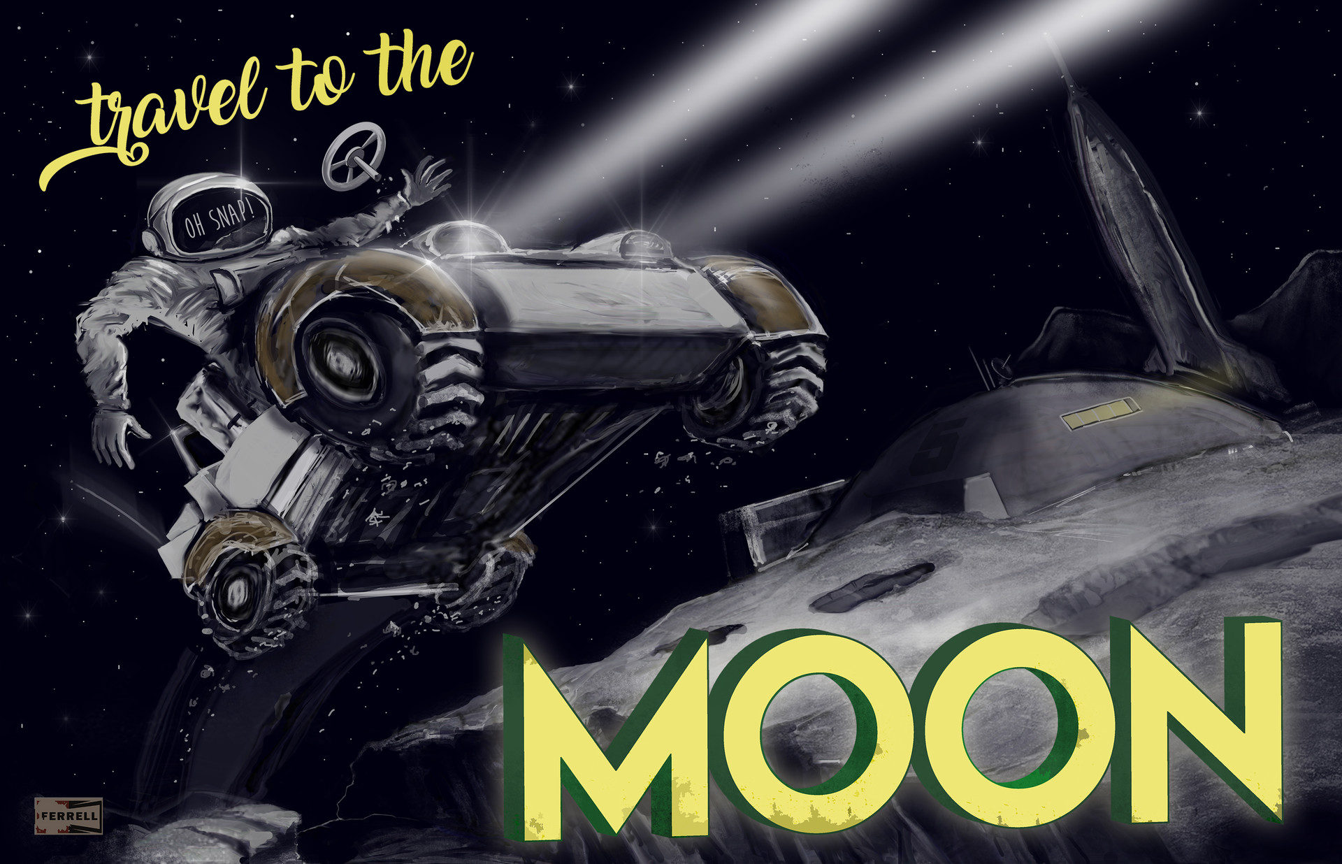 ArtStation - Moon Buggy Vacation