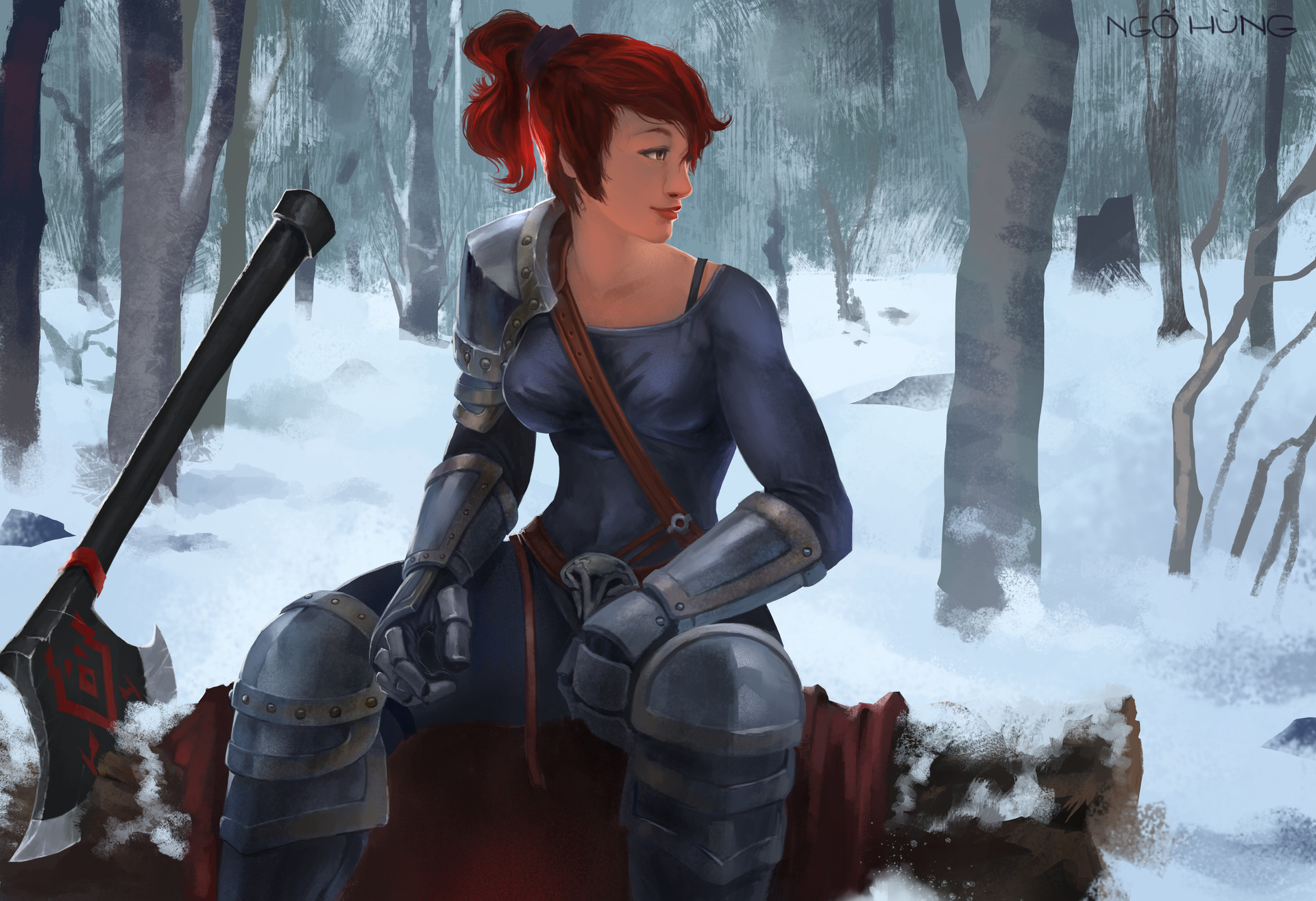 ArtStation - Snowy knight