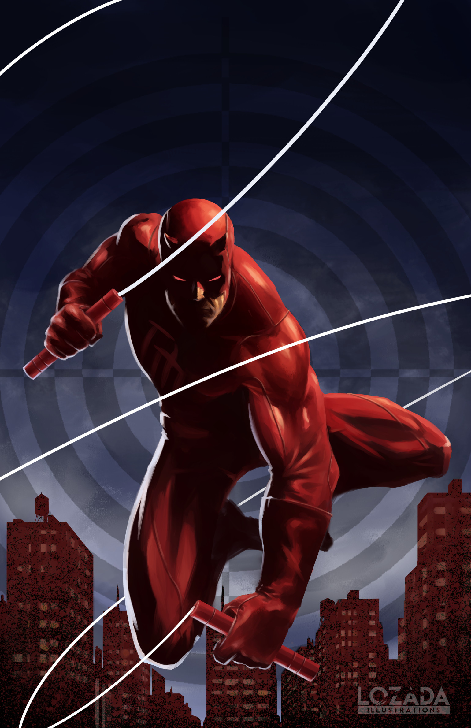 ArtStation - Daredevil cover style only for portfolio