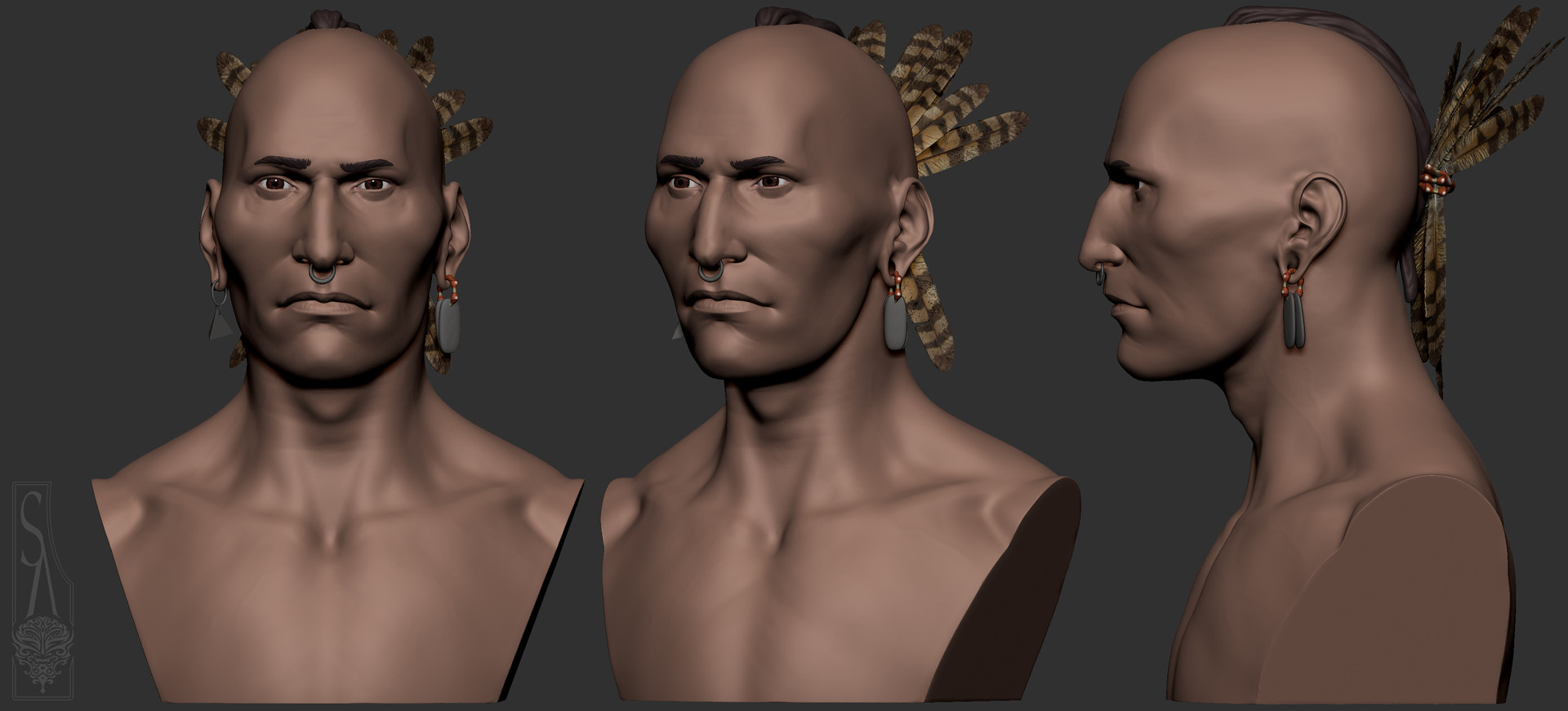 Sid Ahearne - Iroquois Mohawk Indian warrior