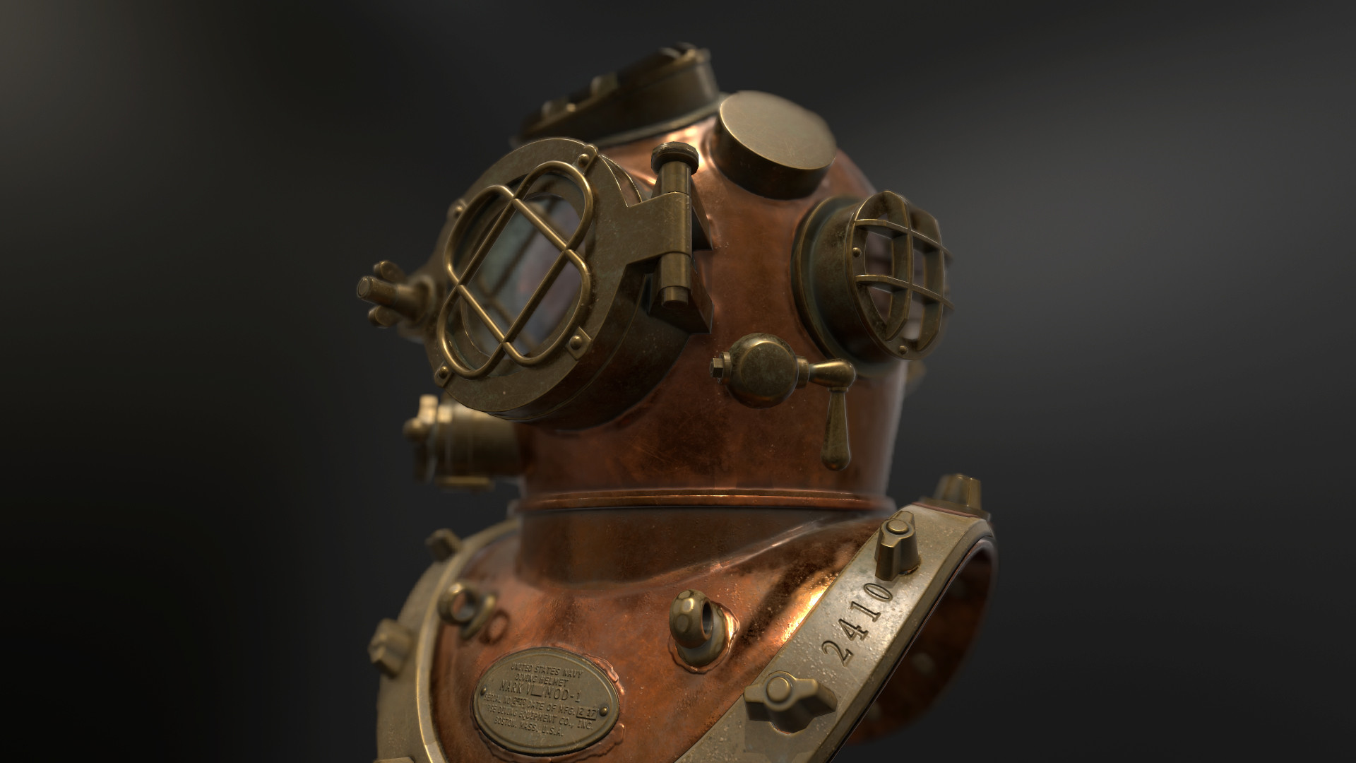 ArtStation - Mark V Diving Helmet