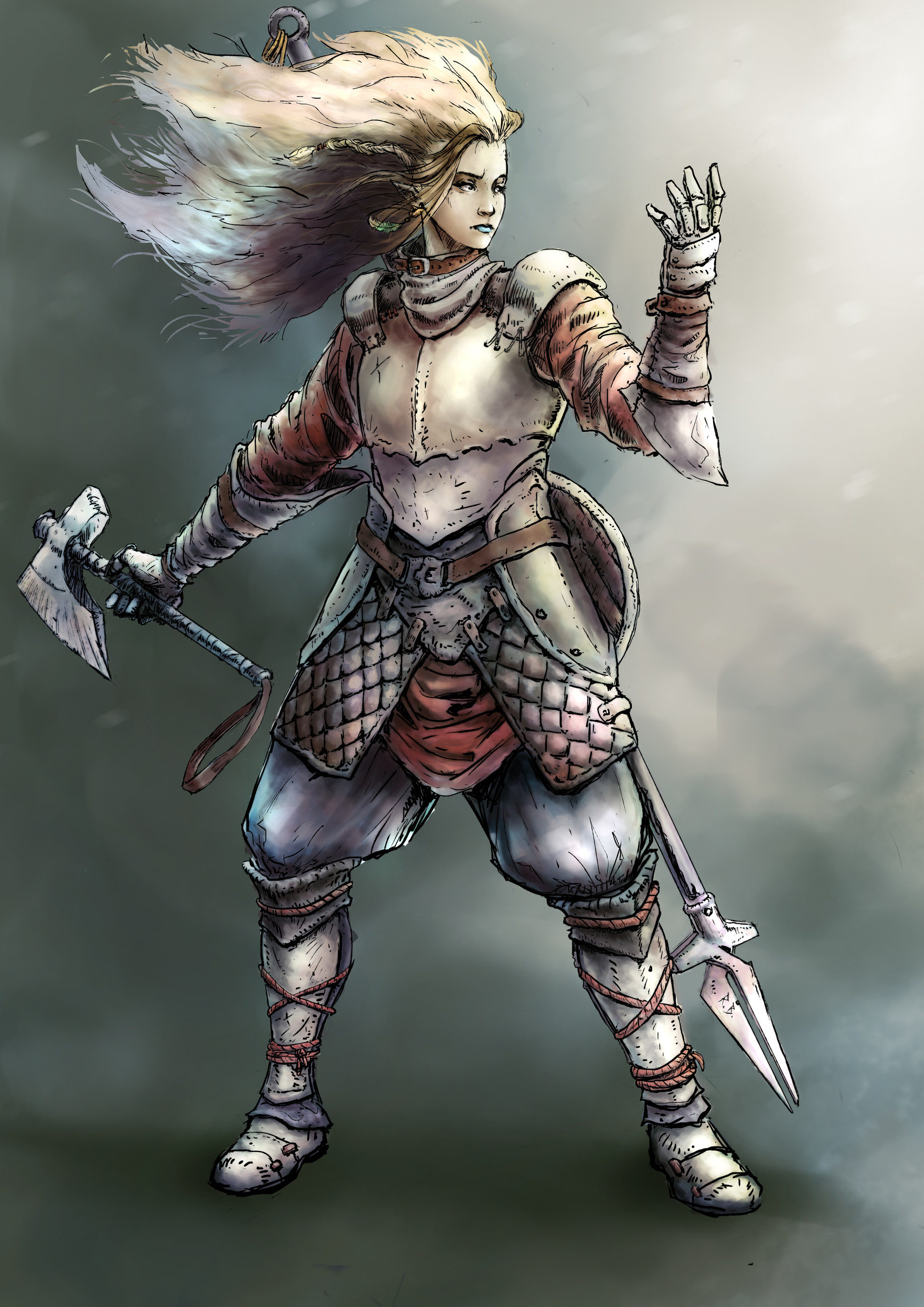 Shieldmaiden by Rafael Batista : r/armoredwomen