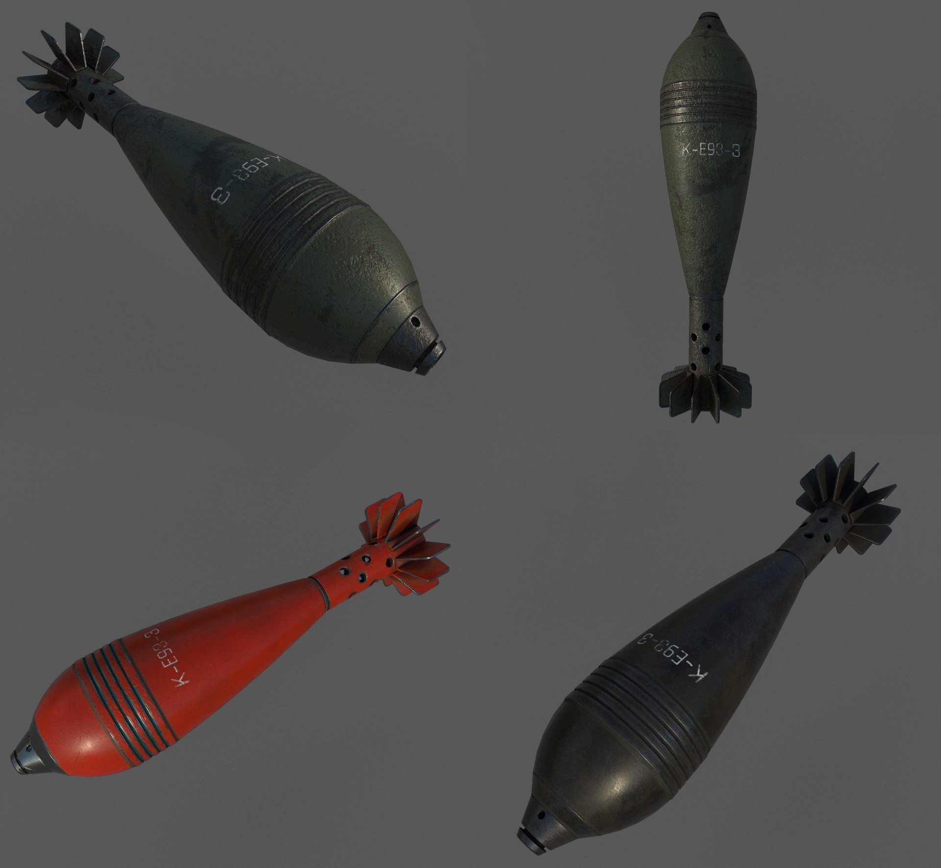 ArtStation - Early German 8cm Mortar Shell