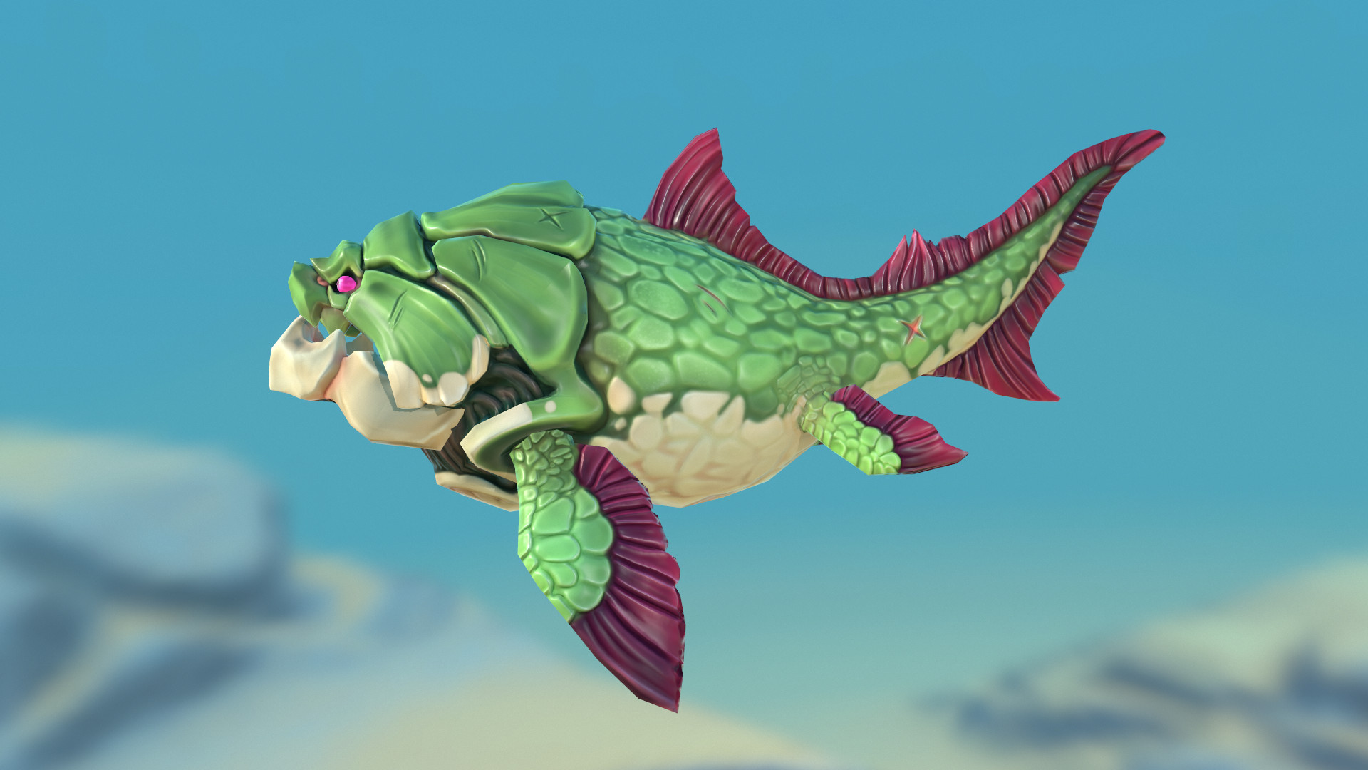 Dunkleosteus Hungry Shark