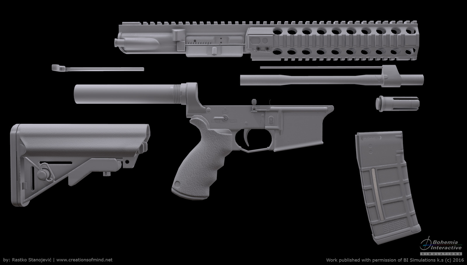 Rastko Stanojevic - Rifle Mars-L (game model 2016)