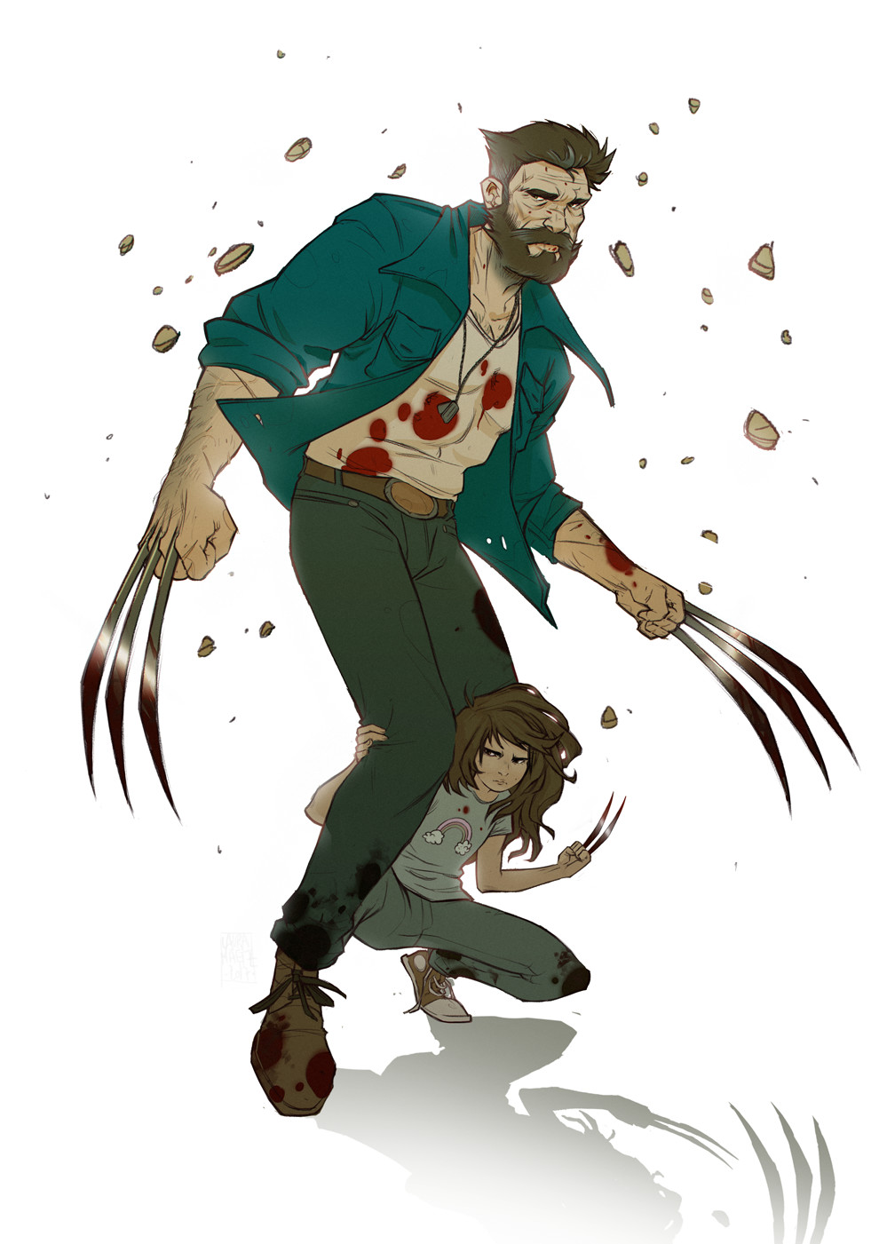 Logan & X-23 by Laura Maetz : r/ImaginaryMutants