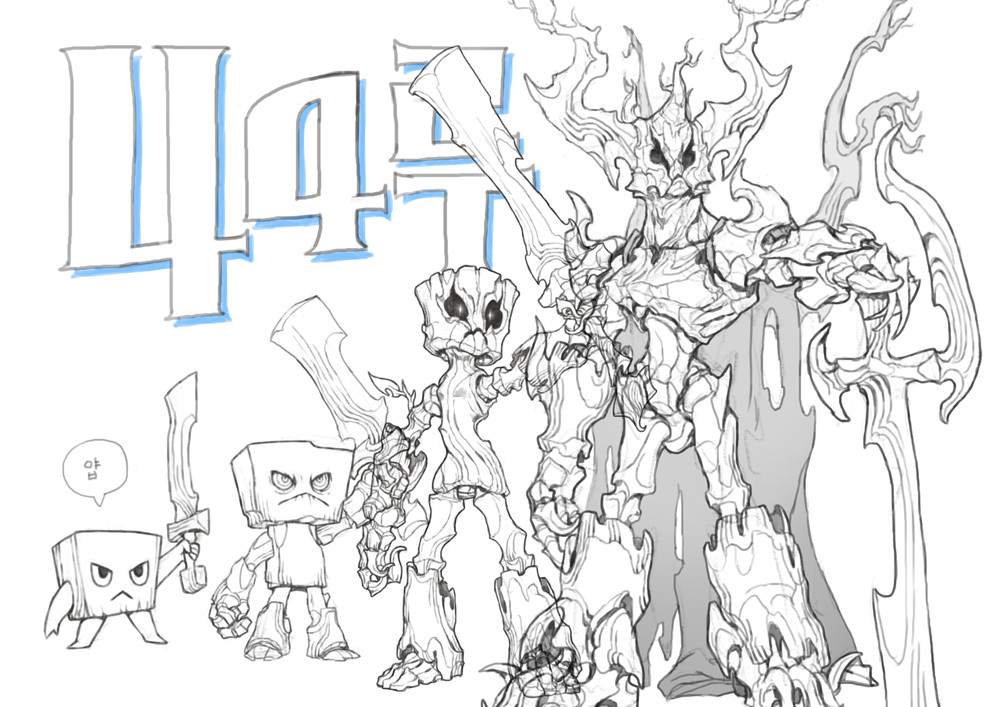 ArtStation - the evolution from SD monster to BOss Monster. for lecture ...