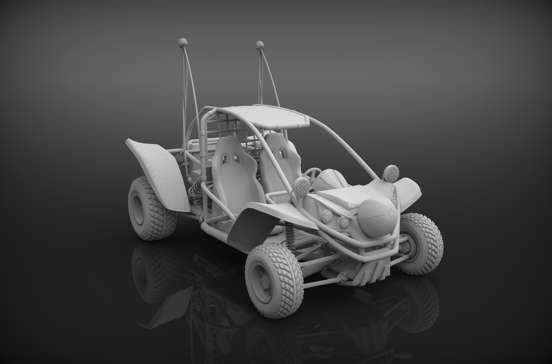 ArtStation - Car buggy "Clown"