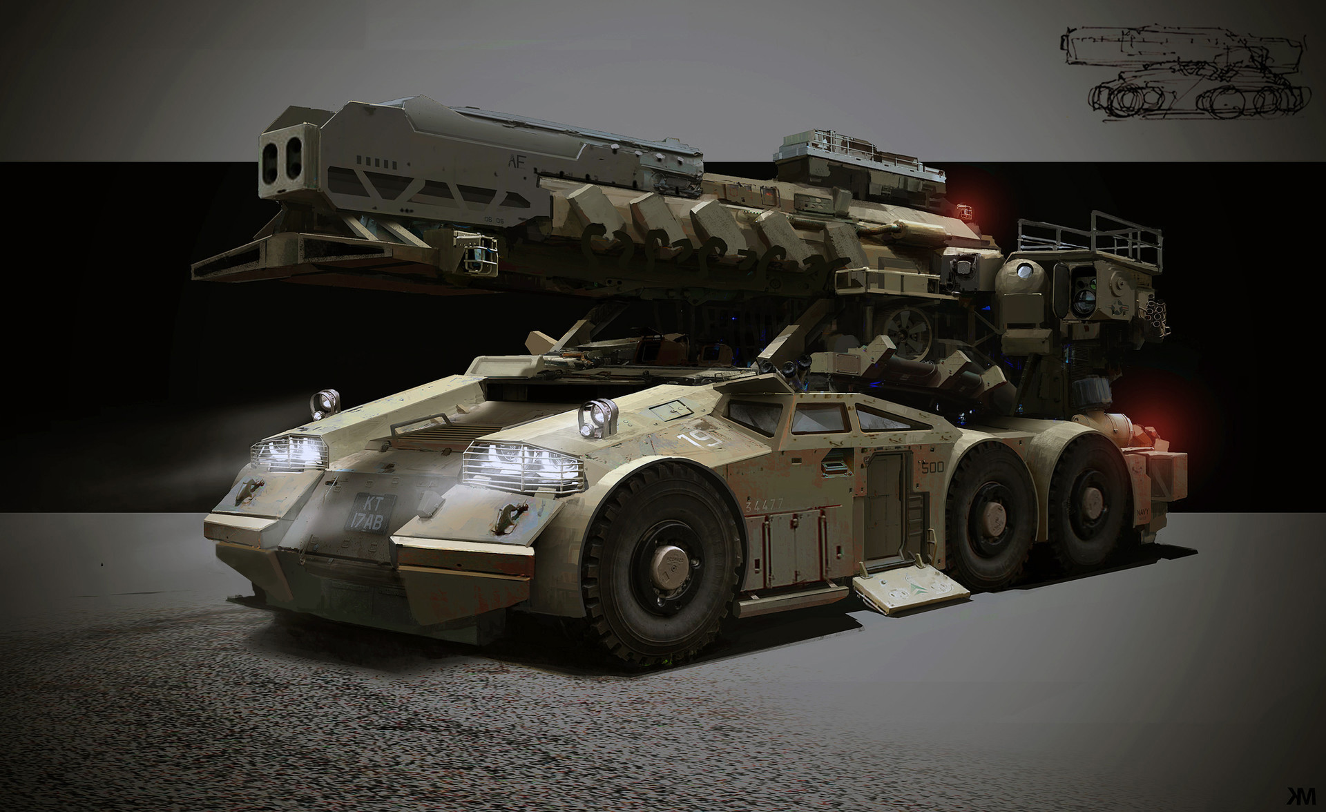 Quad Skill | contact@quadskill.com - Military Railgun prototype concept