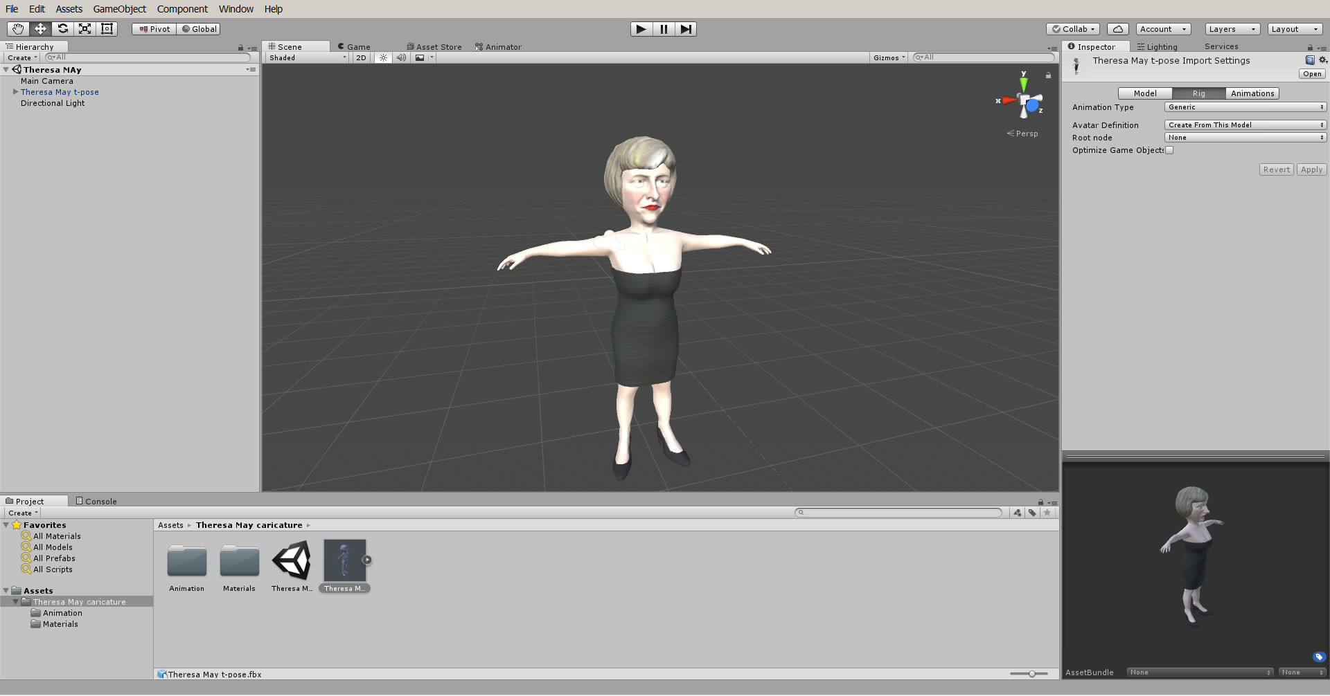 Tom Veg - Theresa May caricature