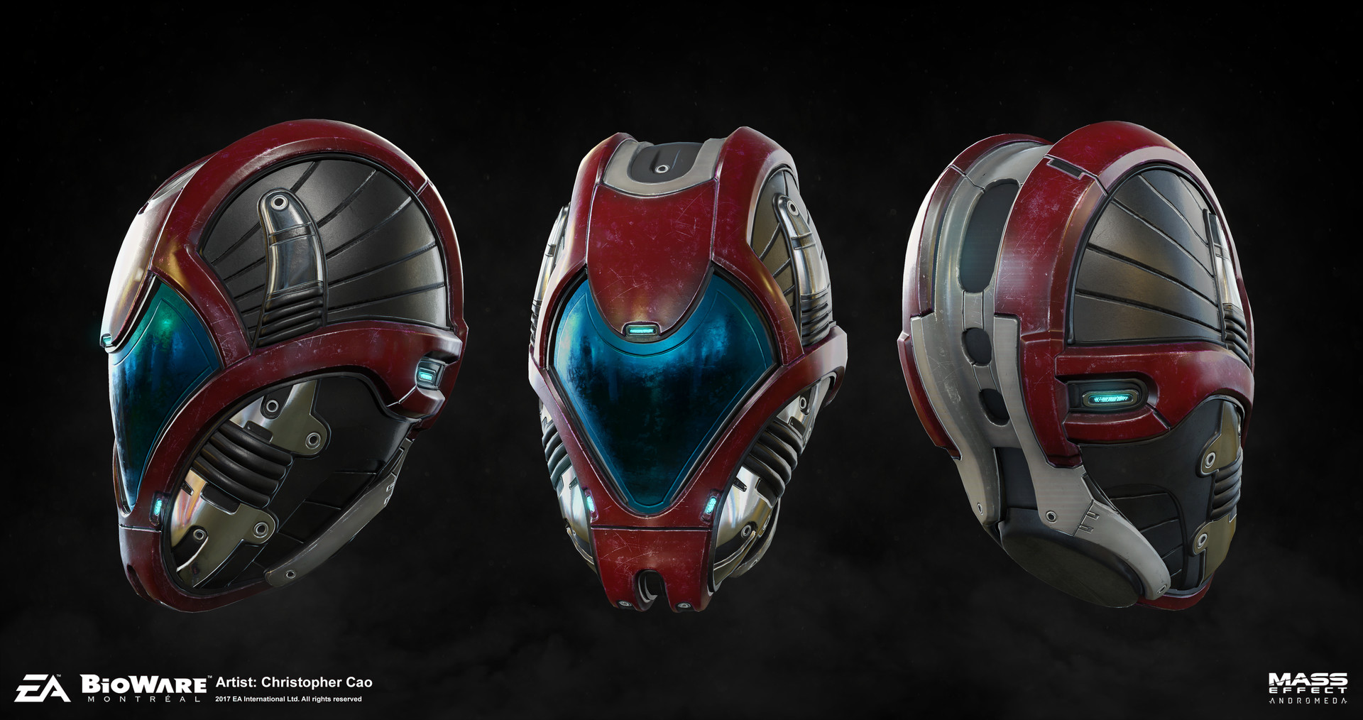 Christopher Cao - Mass Effect: ANDROMEDA, Salarian Helmet