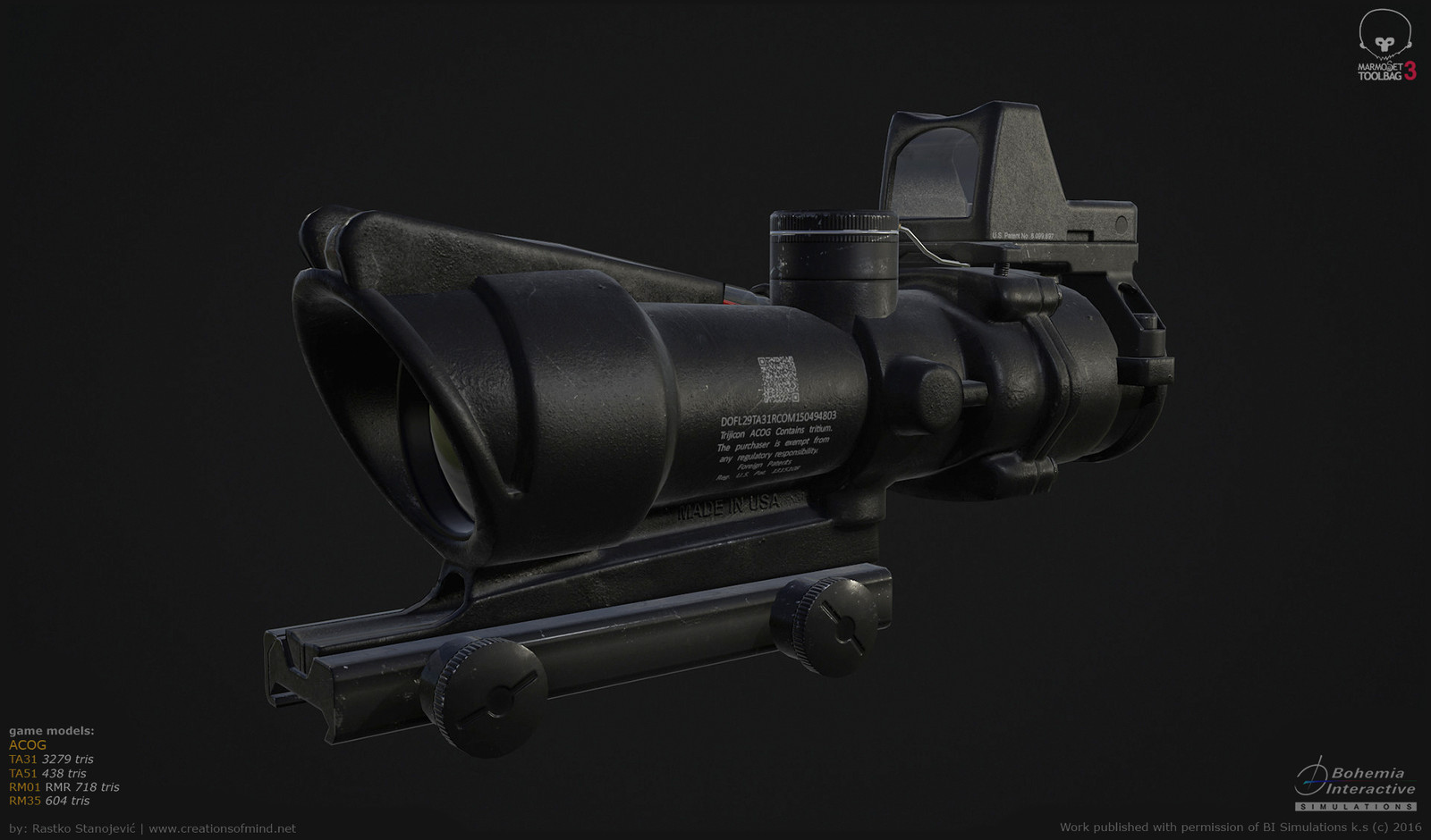Rastko Stanojevic - Trijicon Acog (game models)